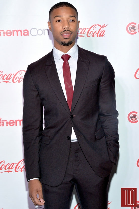 Michael B. Jordan in Z Zegna at the CinemaCon Big Screen Achievement ...