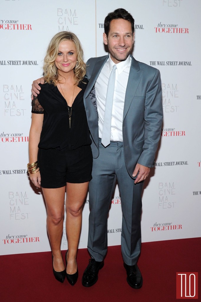 Pairs Division Amy Poehler And Paul Rudd At The They Came Together New York Screening Tom