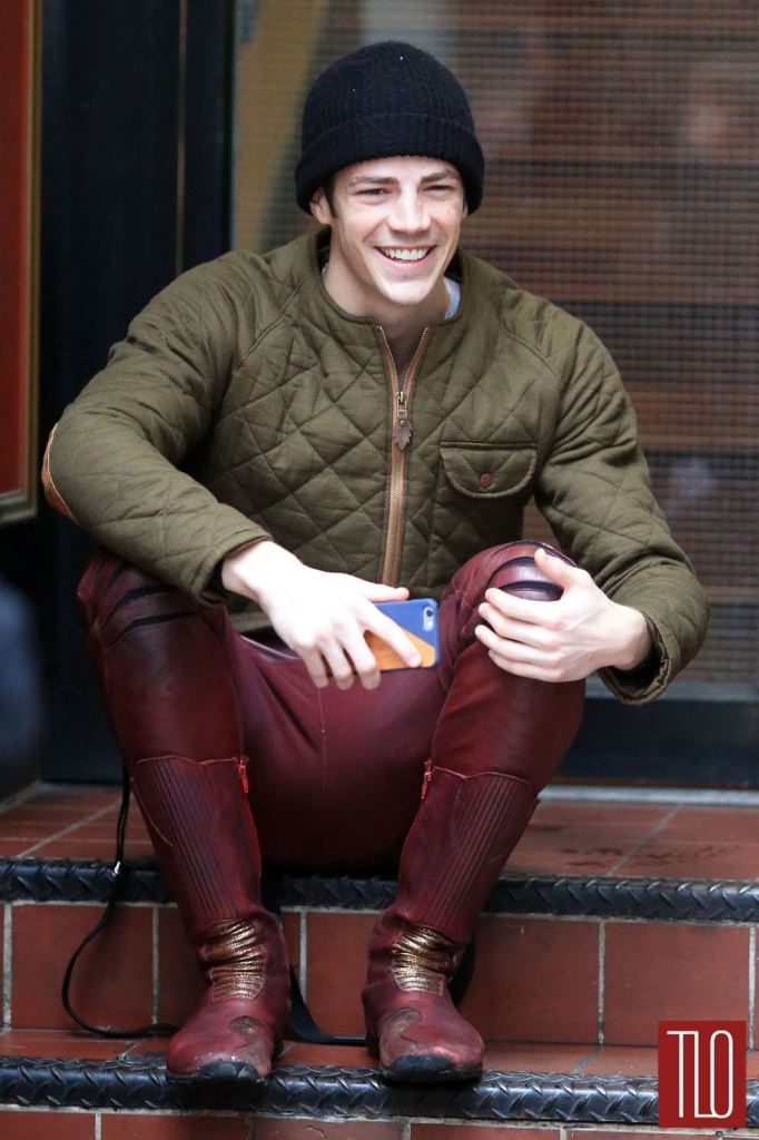Grant Gustin on the Set of "The Flash" - Tom + Lorenzo