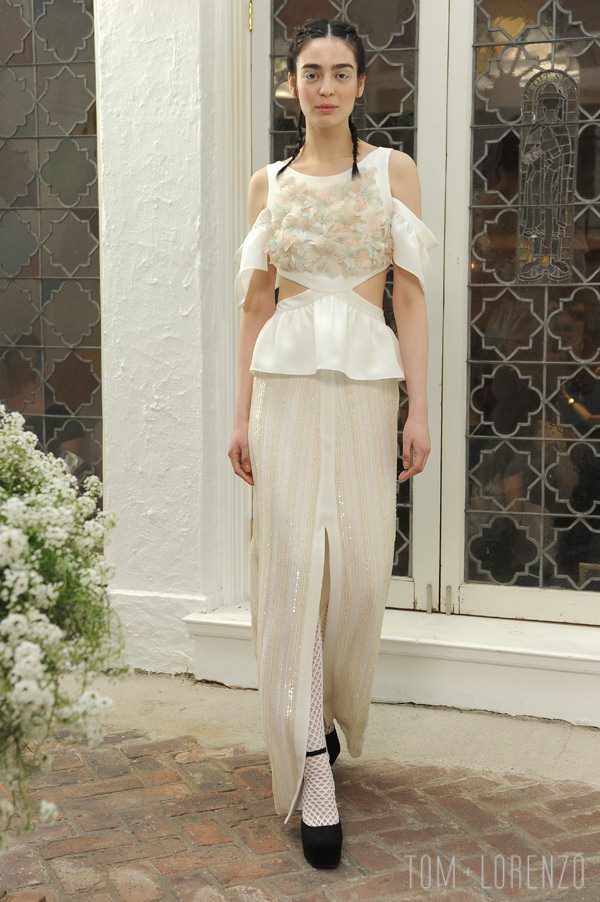 New York- April 16: Houghton Spring /Summer Bridal collection - Tom ...