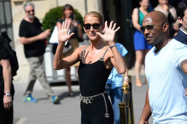 Céline Dion in Chanel Out and About in Paris - Tom + Lorenzo