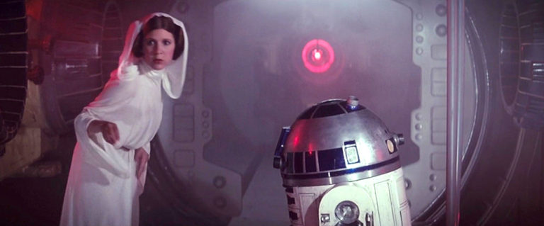 One Iconic Look Princess Leias White Gown In Star Wars Episode Iv A New Hope 1977 Tom