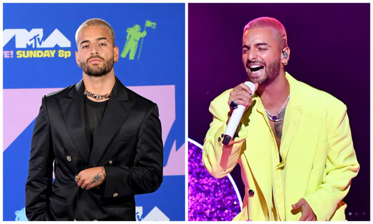 VMA Awards 2020: Maluma Serves us Pretty in Atelier Versace and Balmain ...
