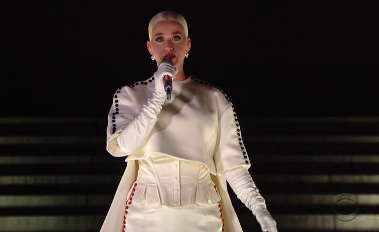 Katy Perry in Thom Browne at the “Celebrating America” Primetime ...