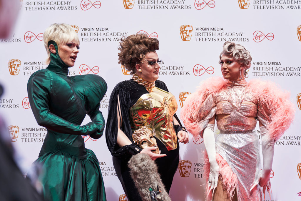 Drag Race UK's Stars Bimini Bon Boulash, Lawrence Chaney and A'Whora at ...