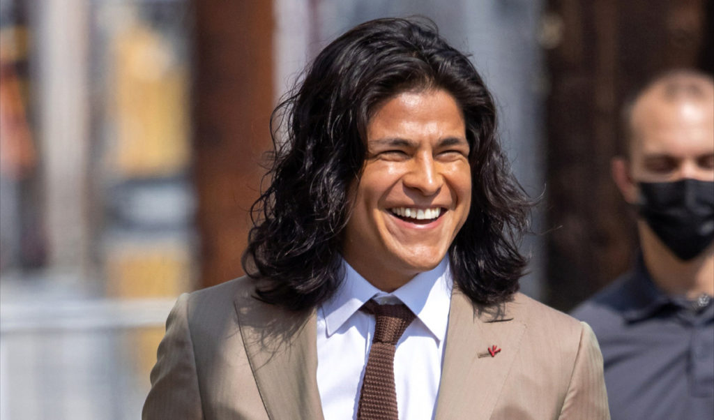 "Ted Lasso" Star Cristo Fernández in Isaia at "Jimmy Kimmel Live ...