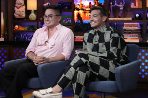 FIRE ISLAND Stars Bowen Yang and Matt Rogers at WATCH WHAT HAPPENS LIVE ...