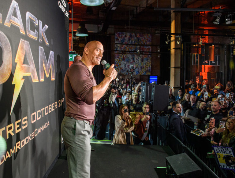 Dwayne Johnson at the BLACK ADAM Toronto Fan Event - Tom + Lorenzo