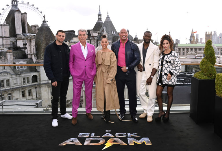 Dwayne Johnson and Cast at the BLACK ADAM London Photocall - Tom + Lorenzo