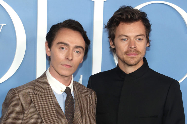 David Dawson and Harry Styles at the MY POLICEMAN Los Angeles Premiere ...