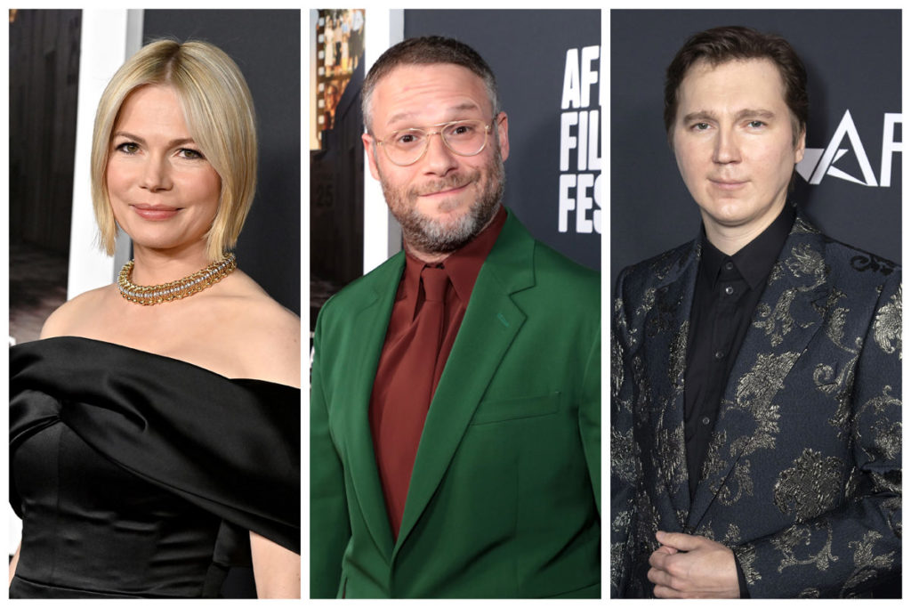 Michelle Williams, Seth Rogen and Paul Dano at THE FABELMANS AFI ...