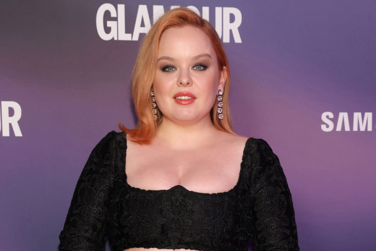 BRIDGERTON and DERRY GIRLS Star Nicola Coughlan in Emilia Wickstead at ...