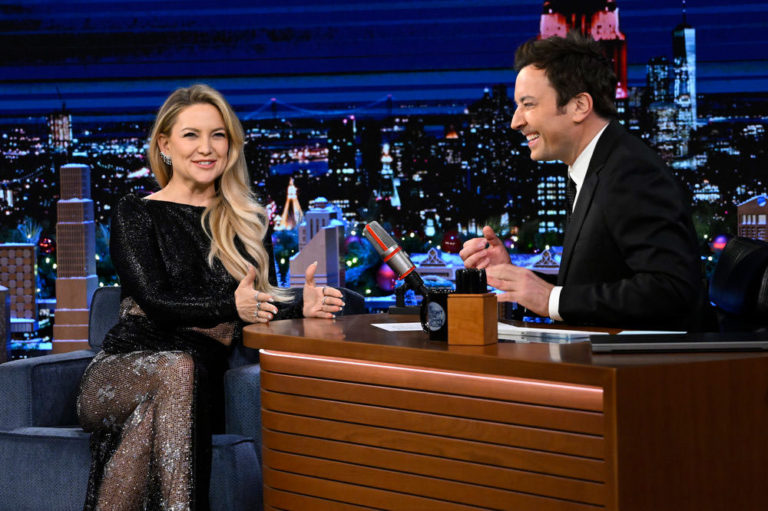 Kate Hudson in Chrome Hearts at the TONIGHT SHOW STARRING JIMMY FALLON ...