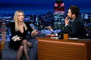 ANT-MAN AND THE WASP: QUANTUMANIA Star Michelle Pfeiffer in Saint Laurent on THE TONIGHT SHOW ...