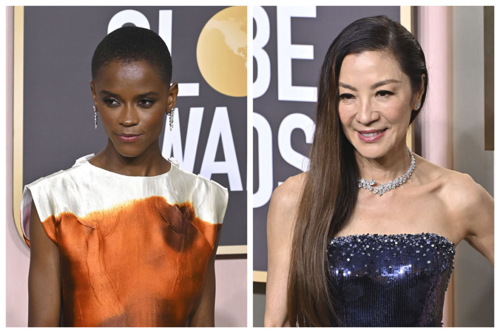 Golden Globes 2023 Red Carpet Showdown, Ladies Division: Letitia Wright ...