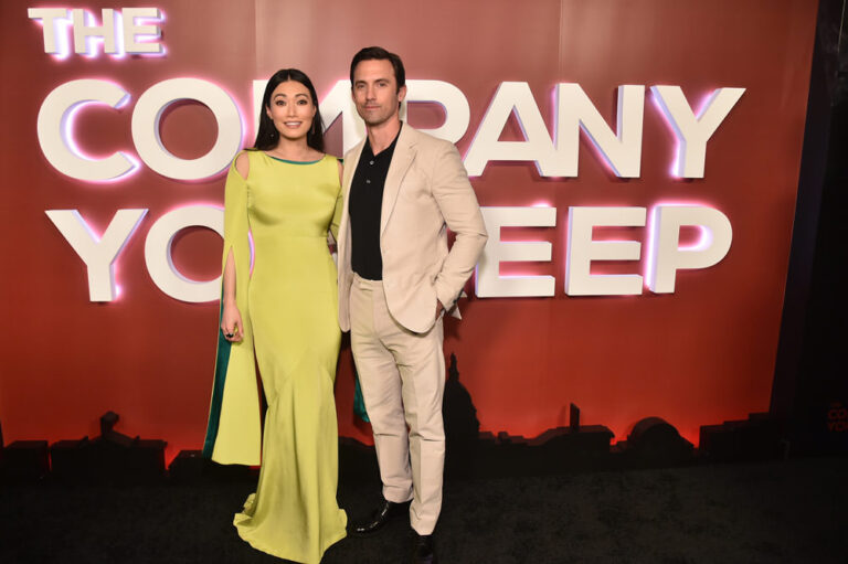 Catherine Haena Kim and Milo Ventimiglia at the THE COMPANY YOU KEEP ...