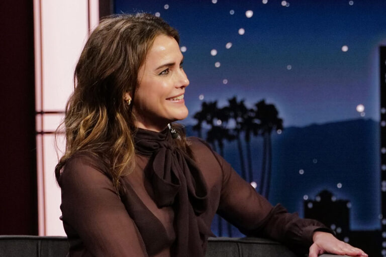 COCAINE BEAR Star Keri Russell on JIMMY KIMMEL LIVE! - Tom + Lorenzo