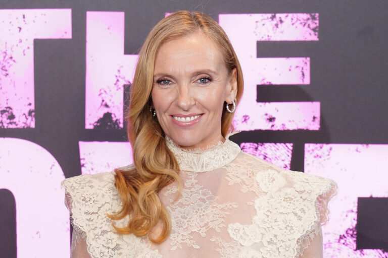 Toni Collette in Zimmermann at THE POWER London Premiere - Tom + Lorenzo