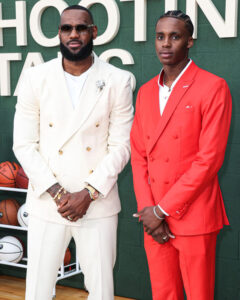 LeBron James and Marquis 'Mookie' Cook at the SHOOTING STARS Los ...