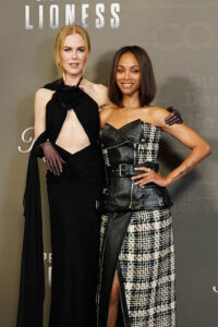 Zoe Saldana and Nicole Kidman at the SPECIAL OPS: LIONESS London ...