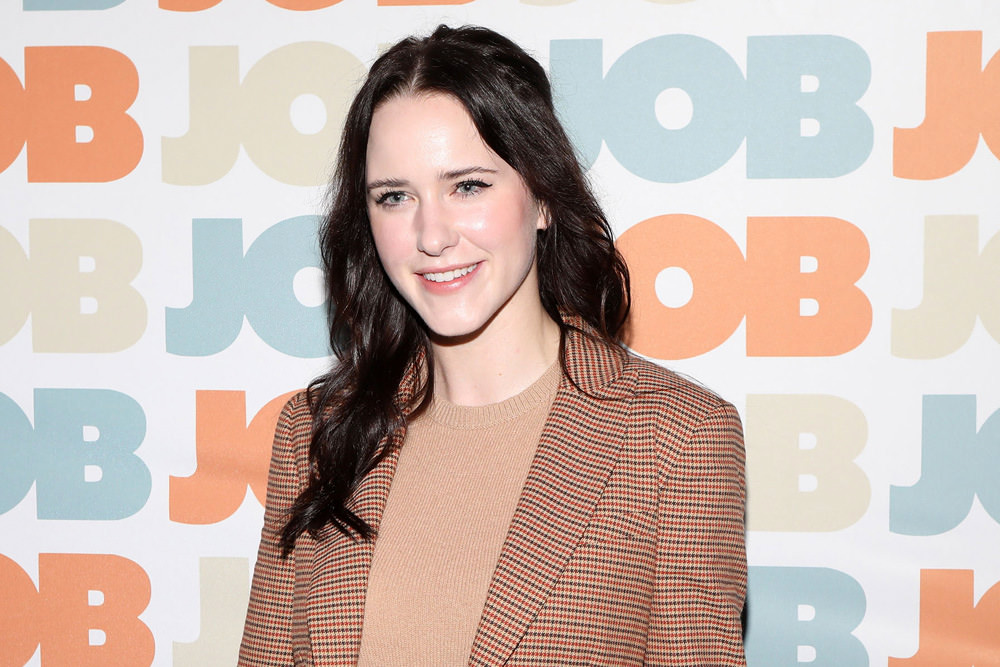 Rachel Brosnahan in Derek Lam at the JOB Off Broadway Opening Night ...
