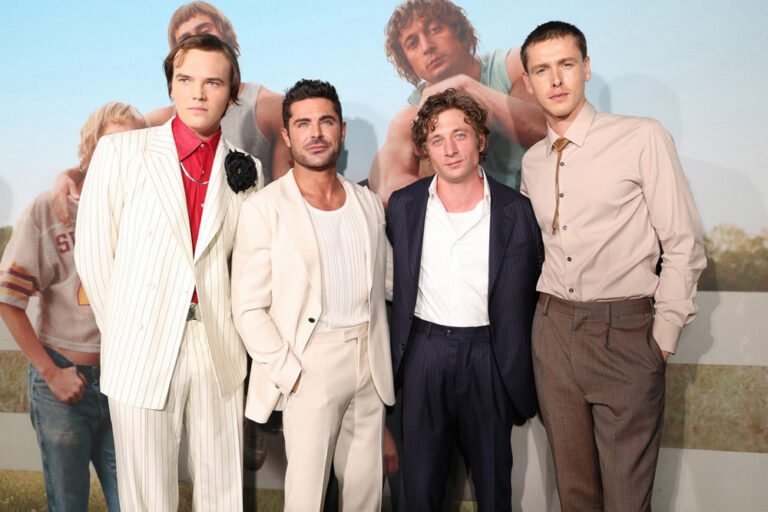 Stanley Simons, Zac Efron, Jeremy Allen White and Harris Dickinson at ...