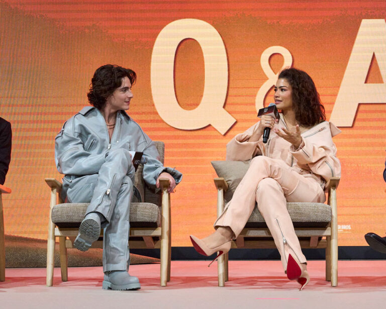 Austin Butler, Zendaya and Timothée Chalamet at the DUNE: PART TWO ...