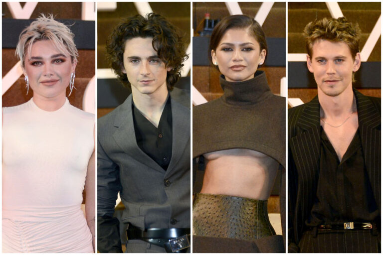 Florence Pugh, Timothée Chalamet, Zendaya & Austin Butler at the DUNE ...