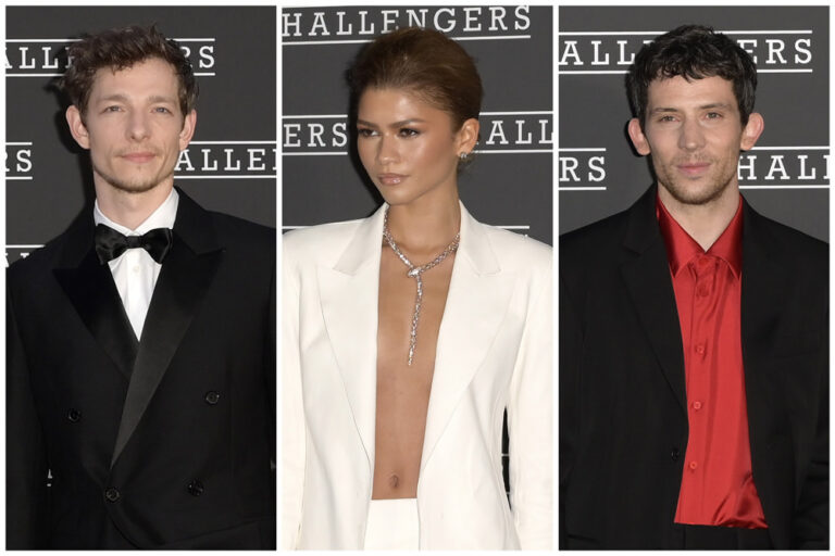 Mike Faist, Zendaya and Josh O’Connor at the CHALLENGERS Rome Premiere ...