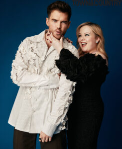 BRIDGERTON Stars Nicola Coughlan and Luke Newton on TOWN & COUNTRY's ...