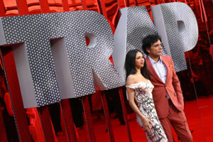 M. Night Shyamalan, Saleka and Josh Hartnett at the TRAP London Special ...