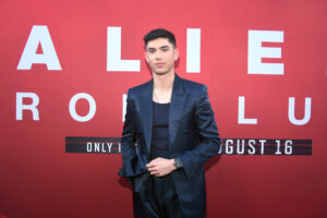 Aileen Wu, Archie Renaux and Isabela Merced at the ALIEN: ROMULUS Los ...