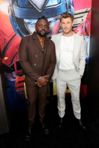 Brian Tyree Henry and Chris Hemsworth at the TRANSFORMERS ONE New York ...