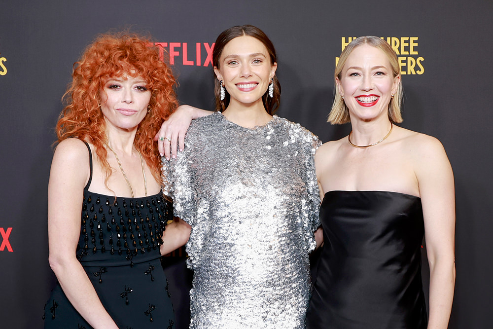 Natasha Lyonne, Elizabeth Olsen and Carrie Coon at the HIS THREE ...