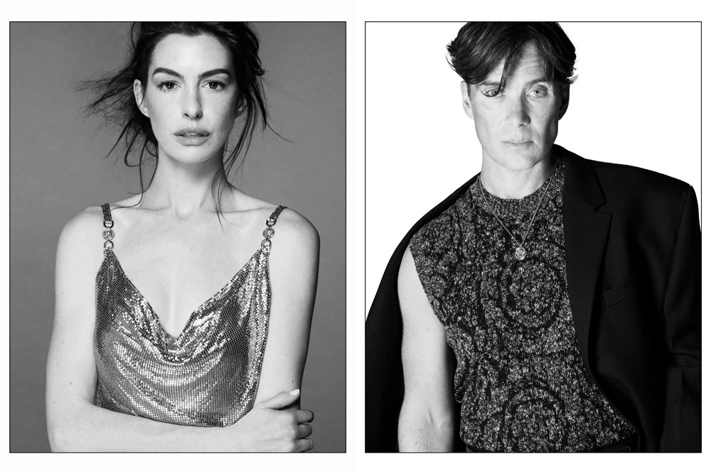 Anne Hathaway and Cillian Murphy for Versace's 'Icons' Ad Campaign ...
