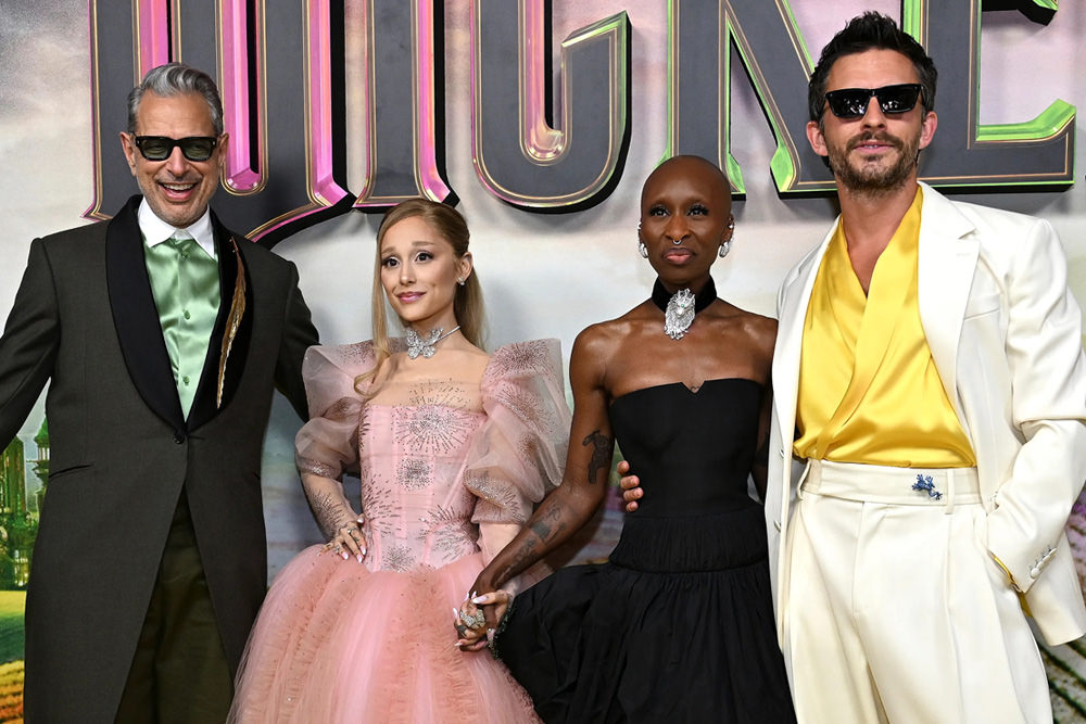Jeff Goldblum, Ariana Grande, Cynthia Erivo, and Jonathan Bailey at the ...
