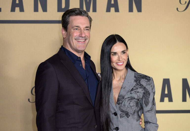 Jon Hamm and Demi Moore at the LANDMAN UK Screening - Tom + Lorenzo