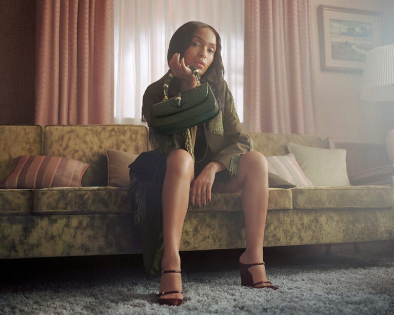 George MacKay and Yara Shahidi for Gucci's Spring 2025 Ad Campaign ...