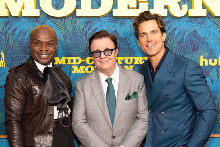 Nathan Lee Graham, Nathan Lane and Matt Bomer at the MID-CENTURY MODERN ...