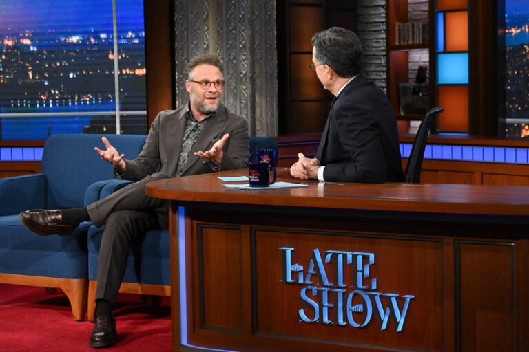 THE STUDIO Star Seth Rogen on THE LATE SHOW WITH STEPHEN COLBERT - Tom ...