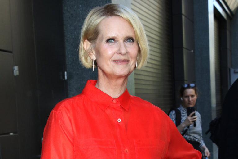 AND JUST LIKE THAT... and THE GILDED AGE Star Cynthia Nixon at THE VIEW Studios - Tom + Lorenzo