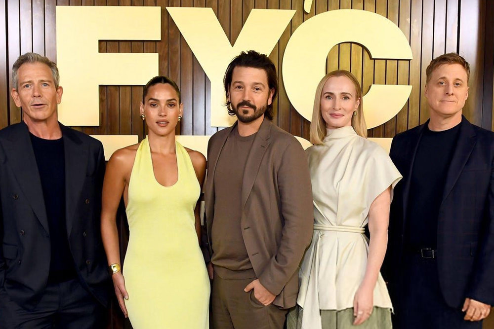 Ben Mendelsohn, Adria Arjona, Diego Luna, Genevieve O'Reilly, and Alan Tudyk at the ANDOR Season ...
