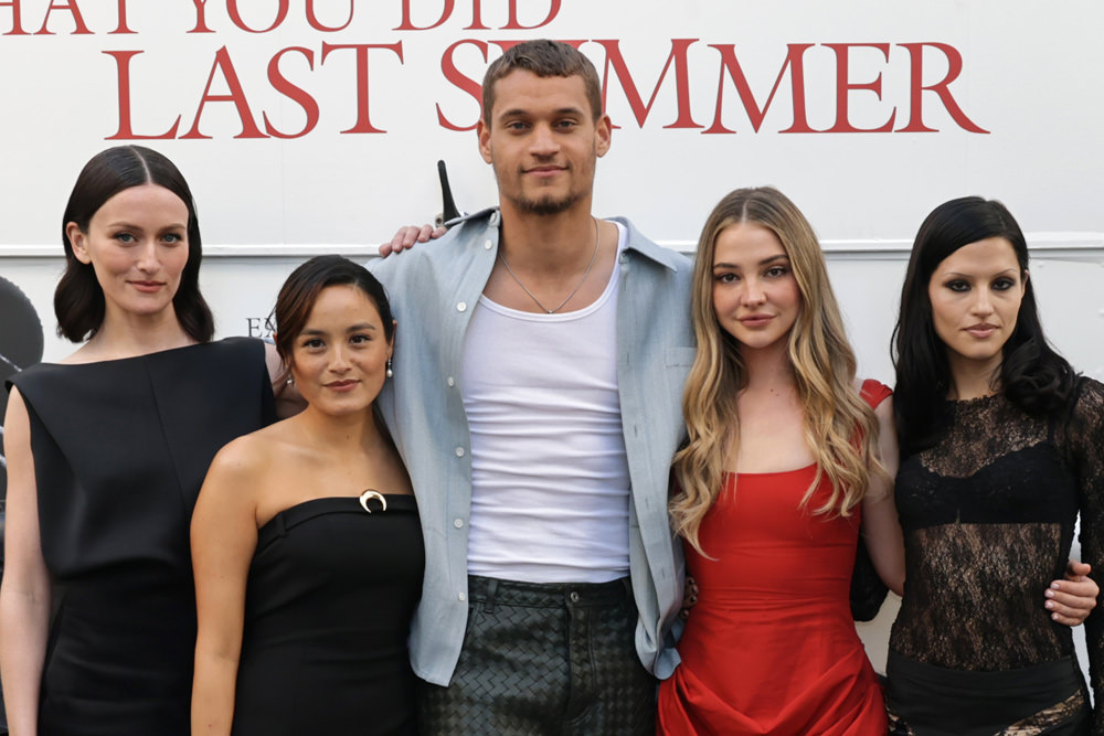 Madelyn Cline, Chase Sui Wonders, Tyriq Withers, Sarah Pidgeon, and Gabbriette at I KNOW WHAT ...