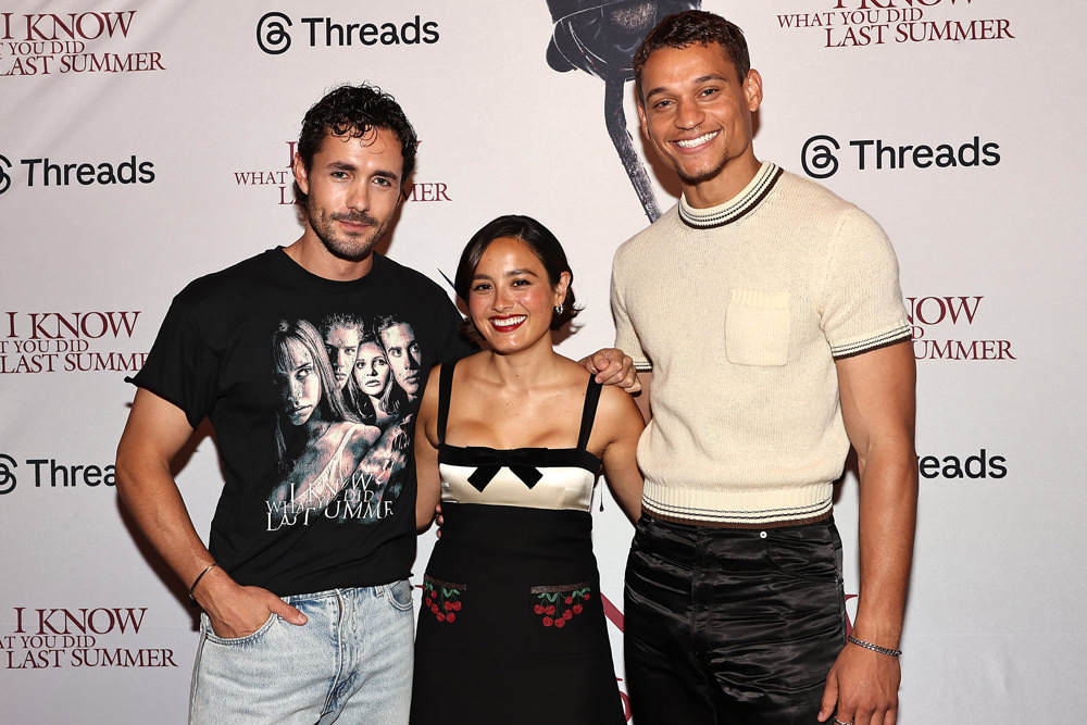 Jonah Hauer-King, Chase Sui Wonders and Tyriq Withers at the I KNOW WHAT YOU DID LAST SUMMER NYC ...