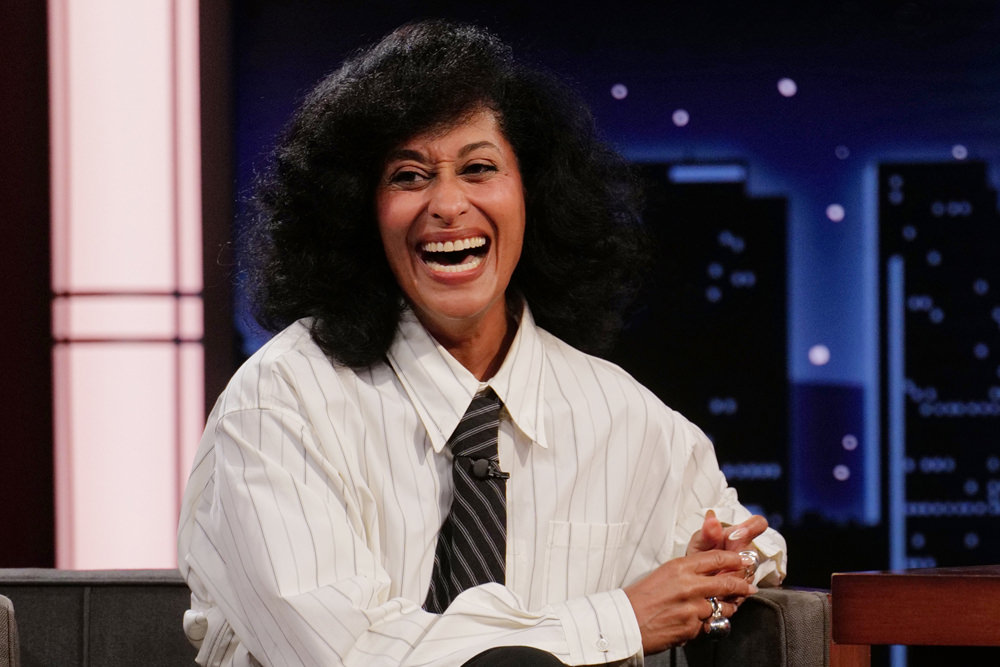 Tracee Ellis Ross Promotes SOLO TRAVELLING on JIMMY KIMMEL LIVE! in ...
