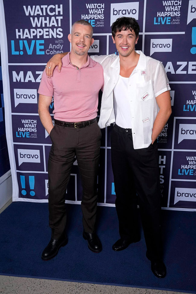 PLAINCLOTHES Stars Russell Tovey and Tom Blyth on WATCH WHAT HAPPENS ...