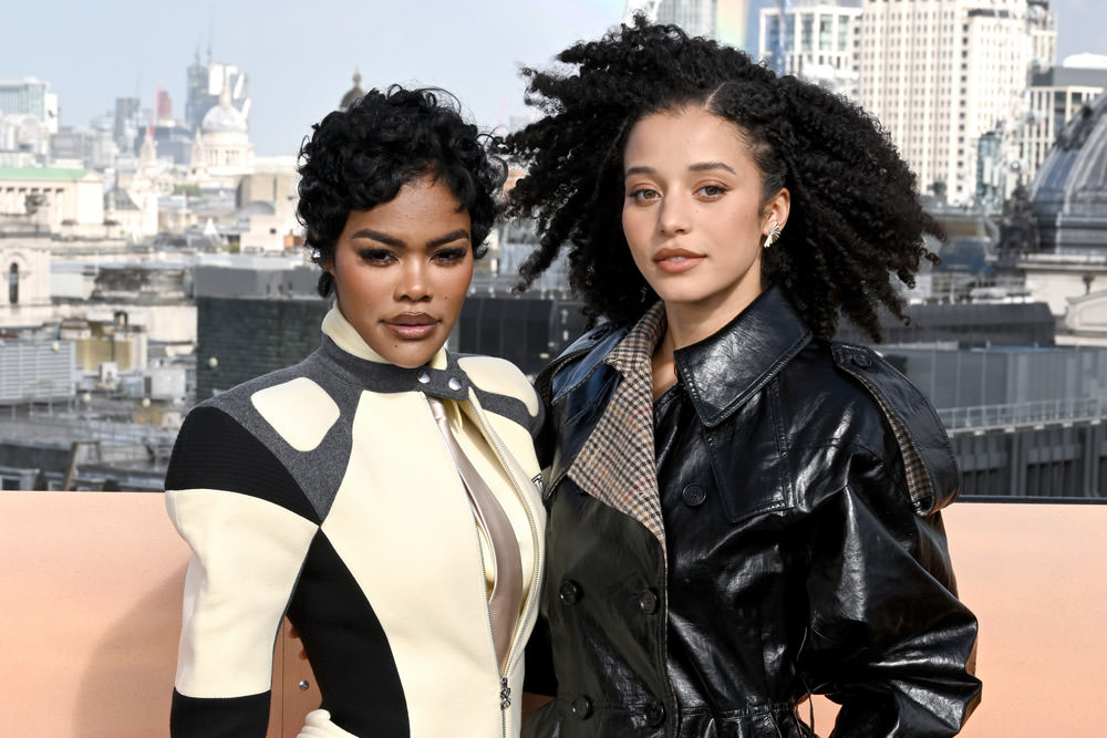 Teyana Taylor and Chase Infiniti at the ONE BATTLE AFTER ANOTHER London Photo Call - Tom + Lorenzo