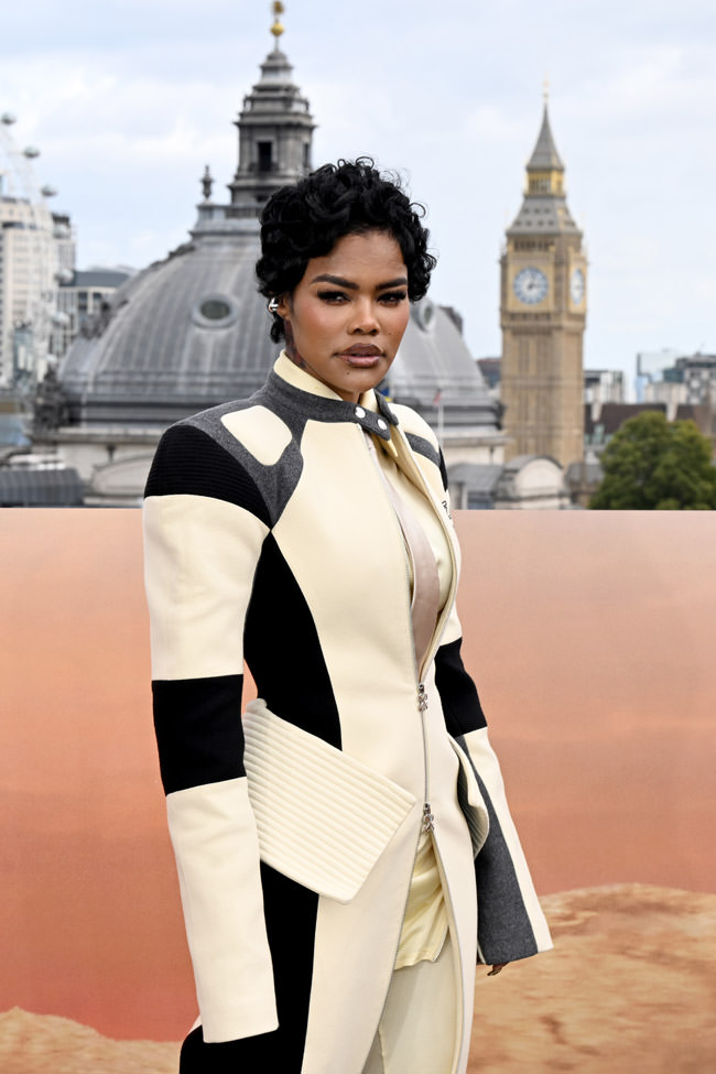 Teyana Taylor and Chase Infiniti at the ONE BATTLE AFTER ANOTHER London Photo Call - Tom + Lorenzo