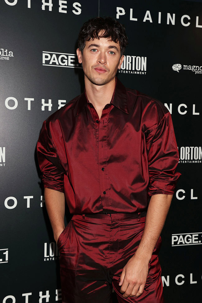 Tom Blyth and Russell Tovey at the PLAINCLOTHES New York Premiere - Tom ...