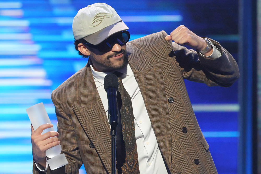 Bad Bunny at the 2025 Billboard Latin Music Awards - Tom + Lorenzo